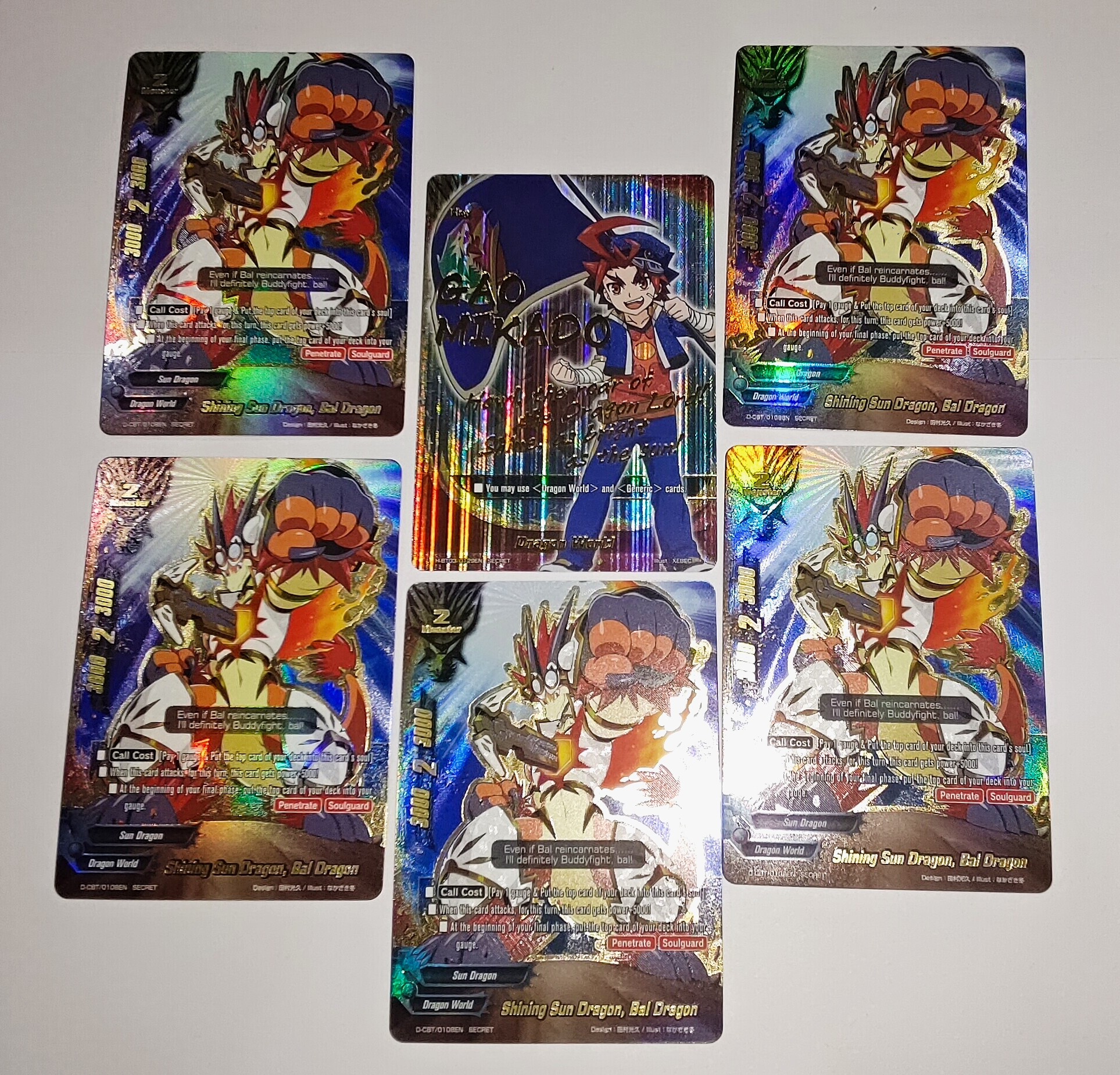 (SOLD!!!) 2017 Buddyfight Retro Deck: Shining Sun Dragon, Bal Dragon ...