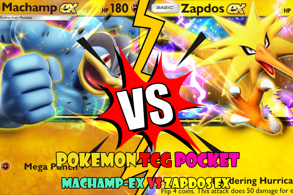 Pokemon TCG Pocket: Machamp EX vs. Zapdos EX - LJLambino